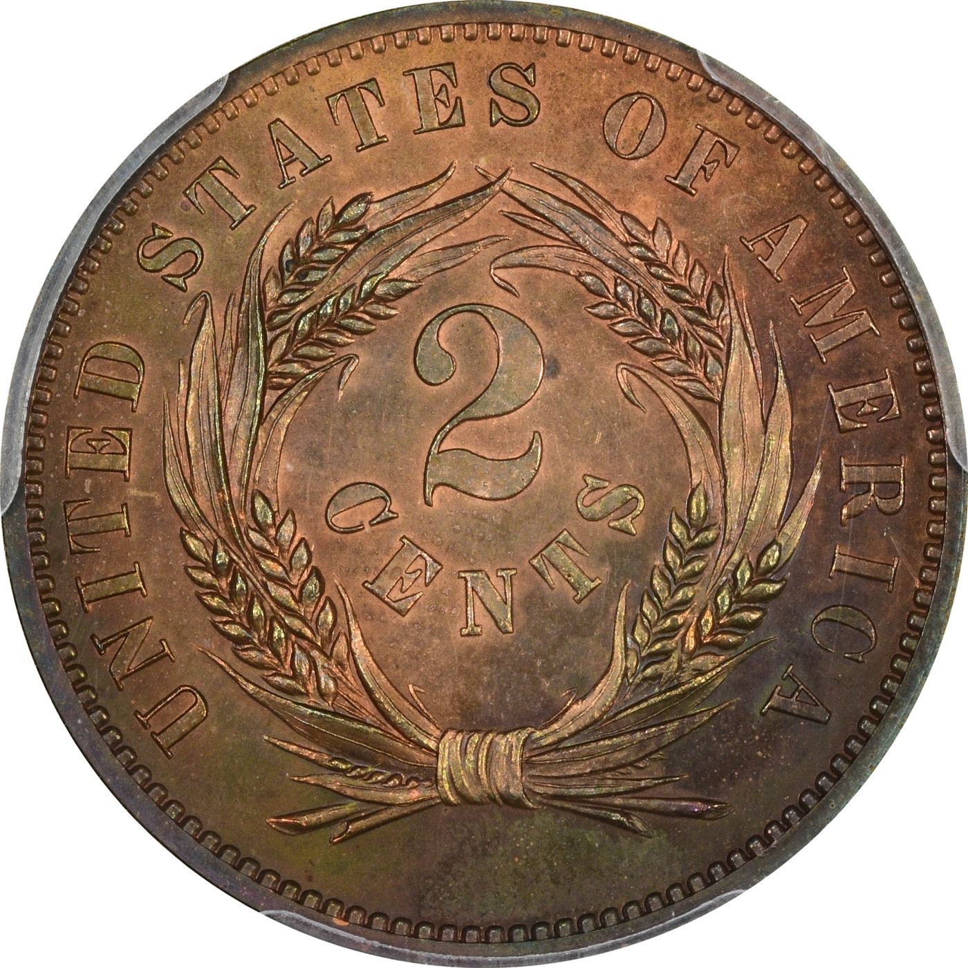 Pattern 1863 Washington Head Two-Cents 1863 Pattern Two-Cents. Judd-305 ...