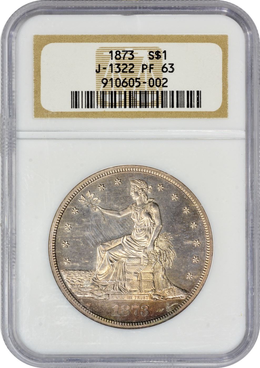 Colorful Proof 1873 Pattern Trade Dollar 1873 Pattern Trade Dollar ...