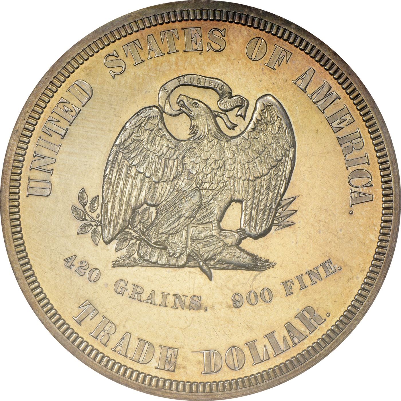 Colorful Proof 1873 Pattern Trade Dollar 1873 Pattern Trade Dollar ...