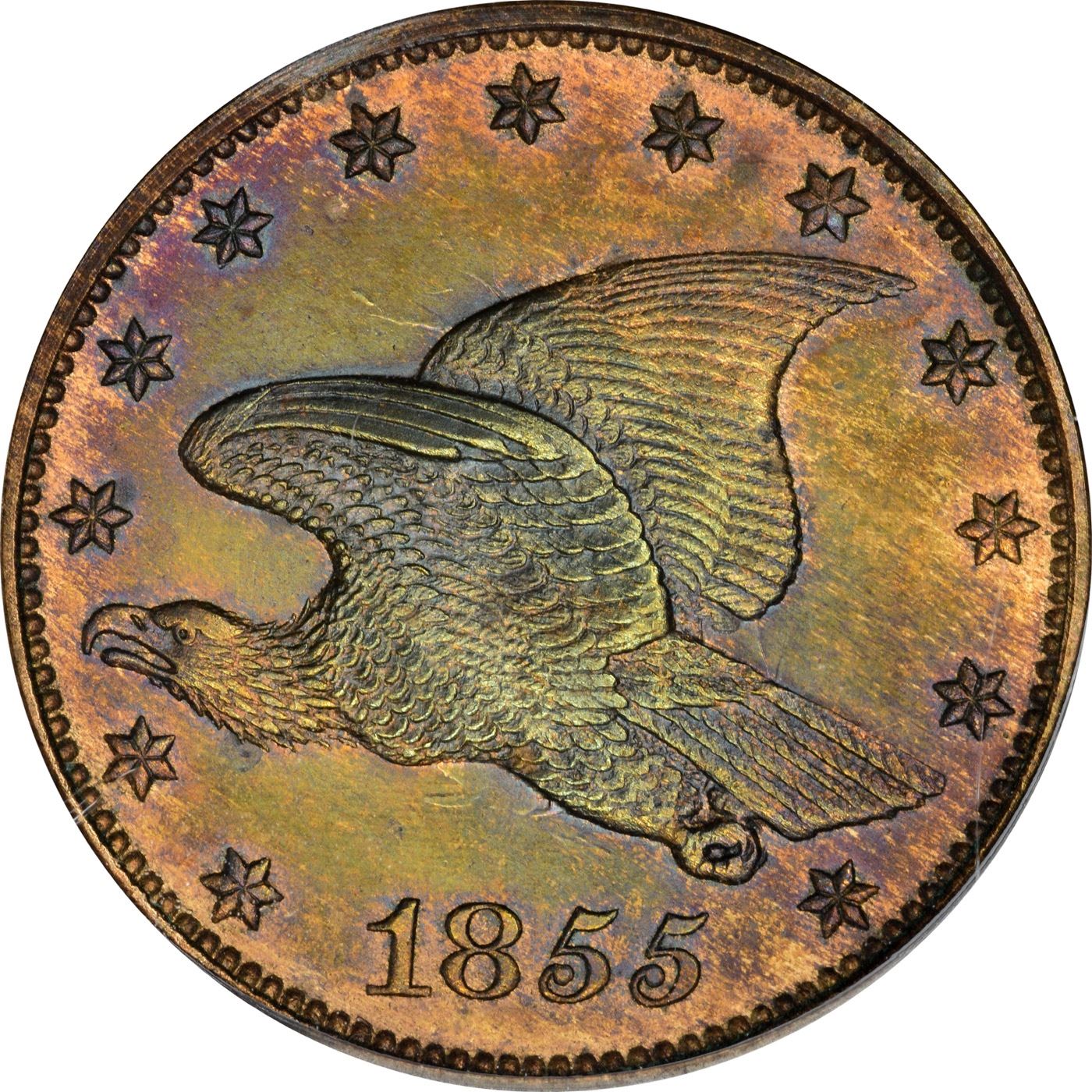 Proof Pattern 1855 Flying Eagle Cent 1855 Pattern Cent. Judd-168 ...