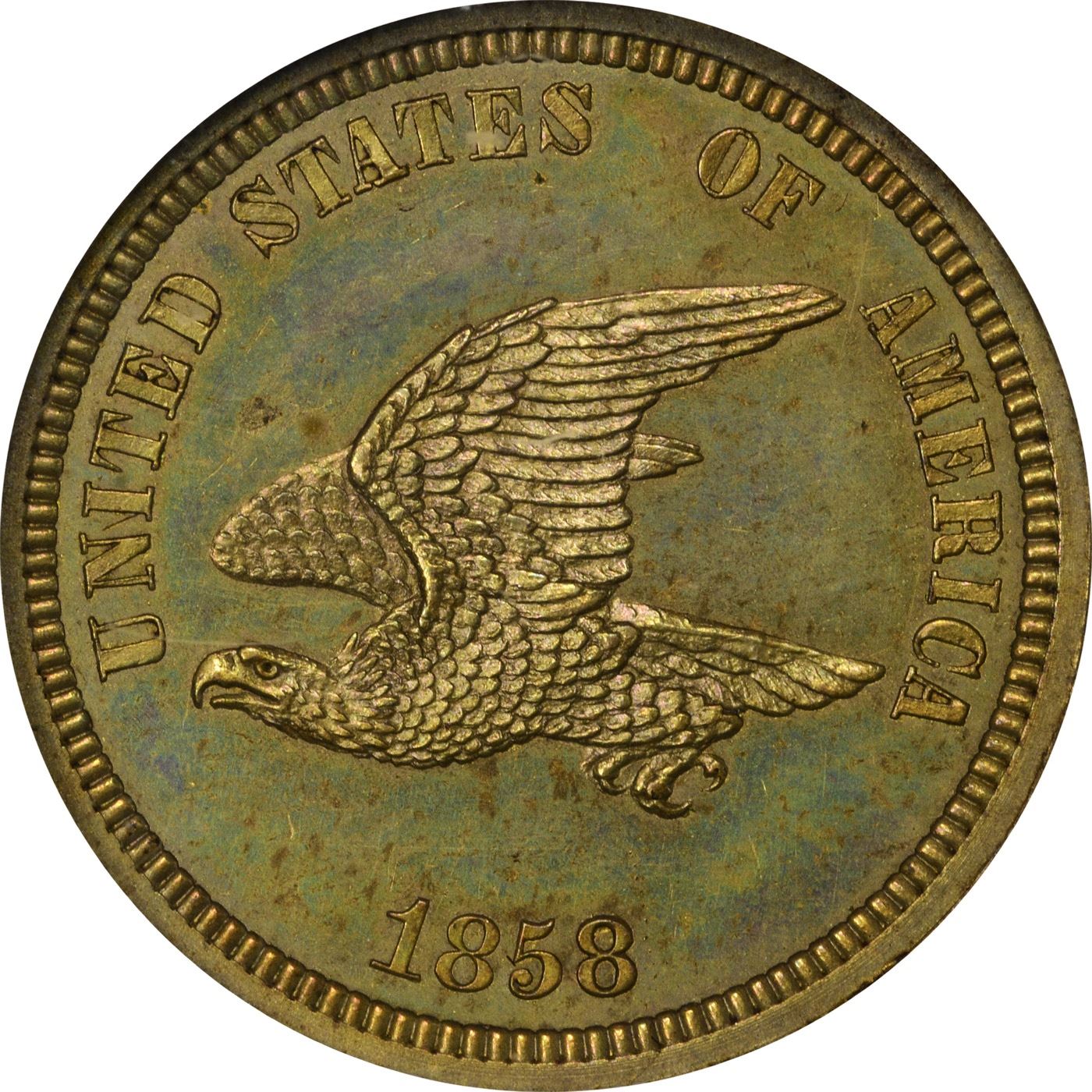 Popular 1858 Pattern Small Eagle Cent 1858 Pattern Cent. Judd-204 ...
