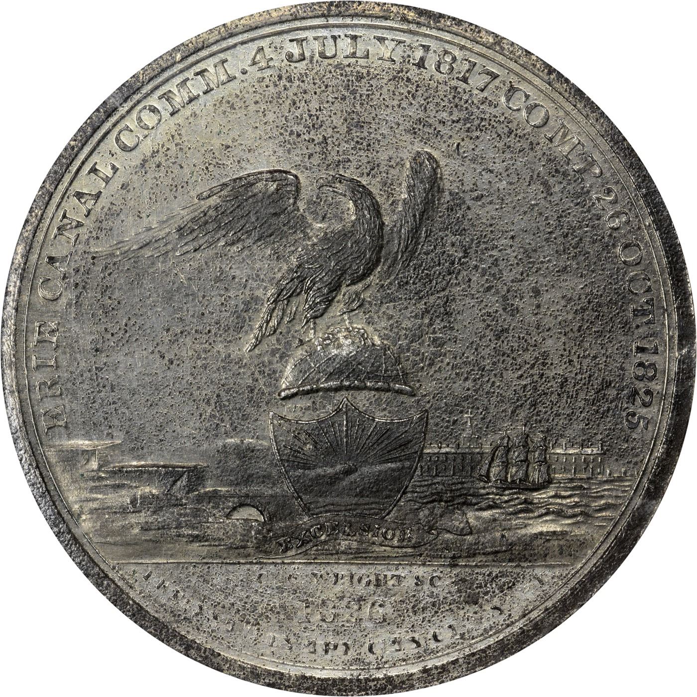 1826 Erie Canal So-Called Dollar Hibbler Kappen-1 New York. Erie. 1826 ...