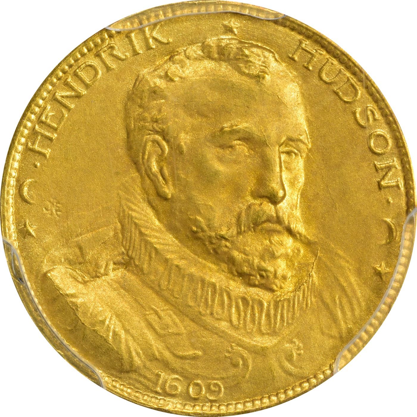 Gold 1909 Hendrik Hudson So-Called Dollar New York. New York City. 1909 ...