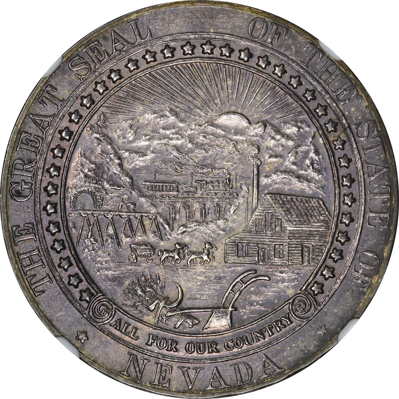 1959 Nevada Silver Centennial So-Called $1 Nevada. Virginia City. 1959 ...