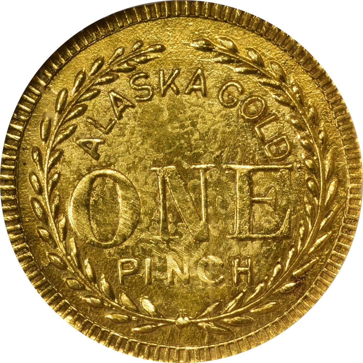 1897-Dated Alaska Indian Head Pinch M.E. Hart. 1897-Dated Alaska Gold ...