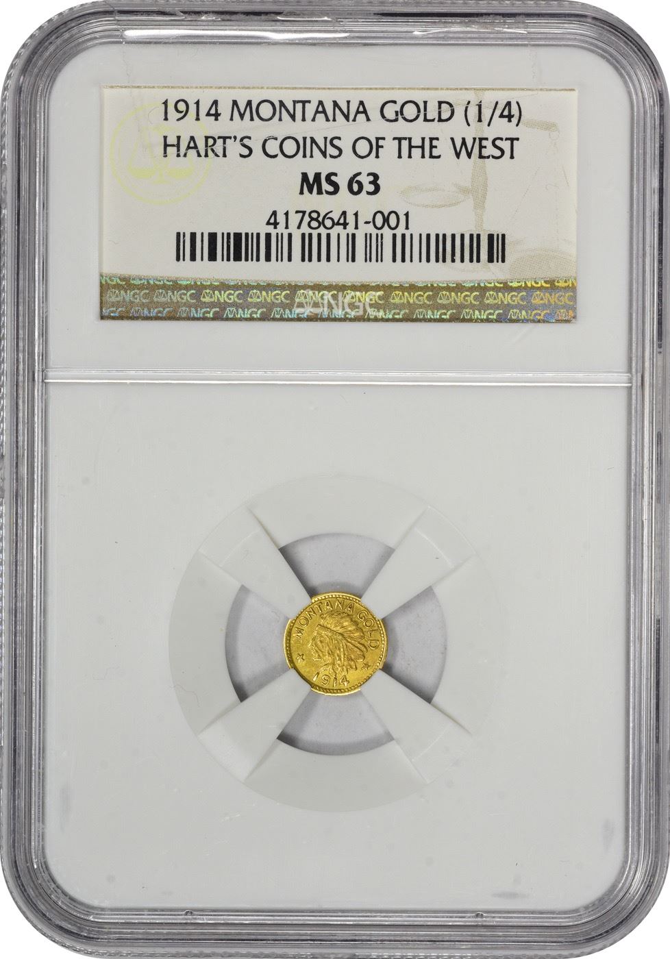 1914-Dated Montana Gold Token M.E. Hart. 1914-Dated Montana Gold Token ...