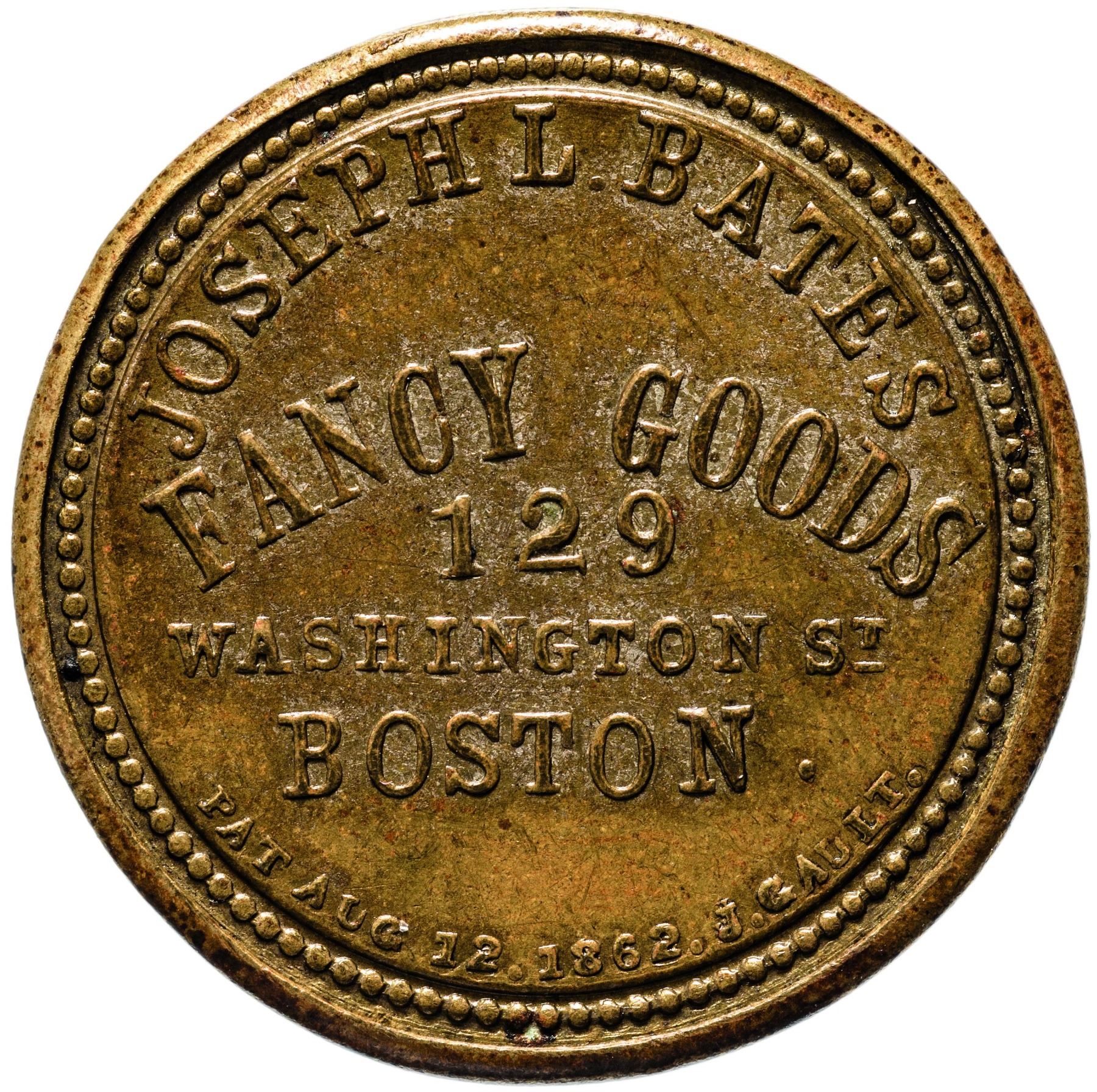 Rare Bates Fancy Goods Five Cents Joseph L. Bates Fancy Goods. 5 Cents ...