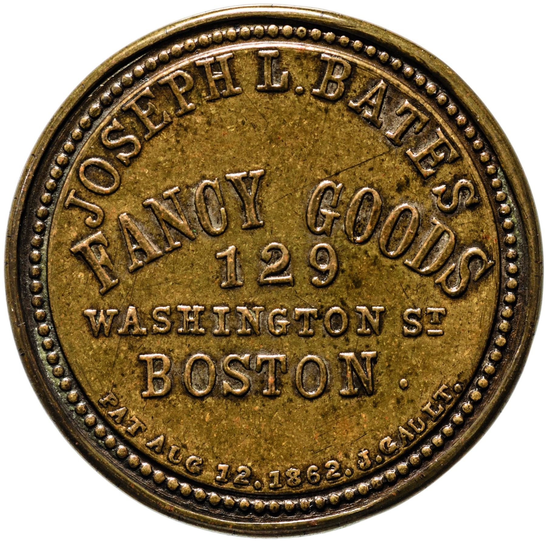 Exceedingly Difficult 12 Cents Fancy Goods Joseph L. Bates Fancy Goods ...