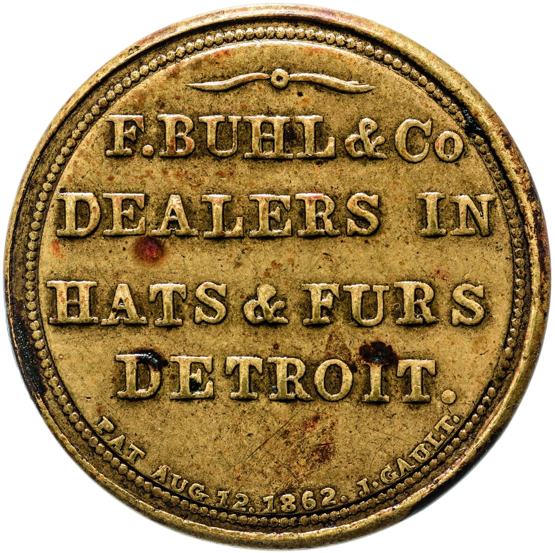 Likely Unique 24 Cent F. Buhl & Company F. Buhl & Company. 24 Cents. HB ...