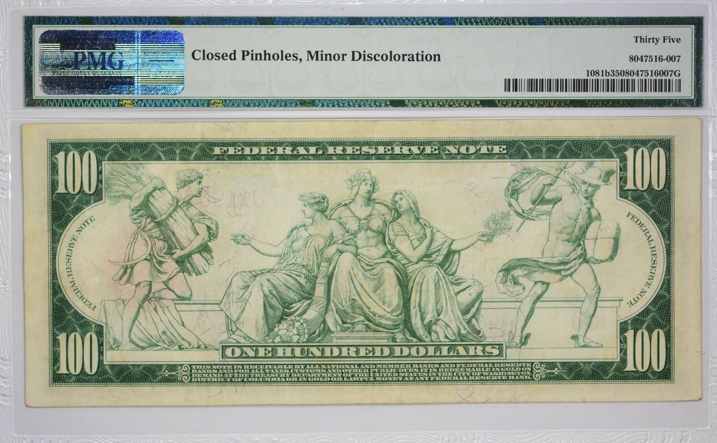 Impressive Kansas City $100 Note