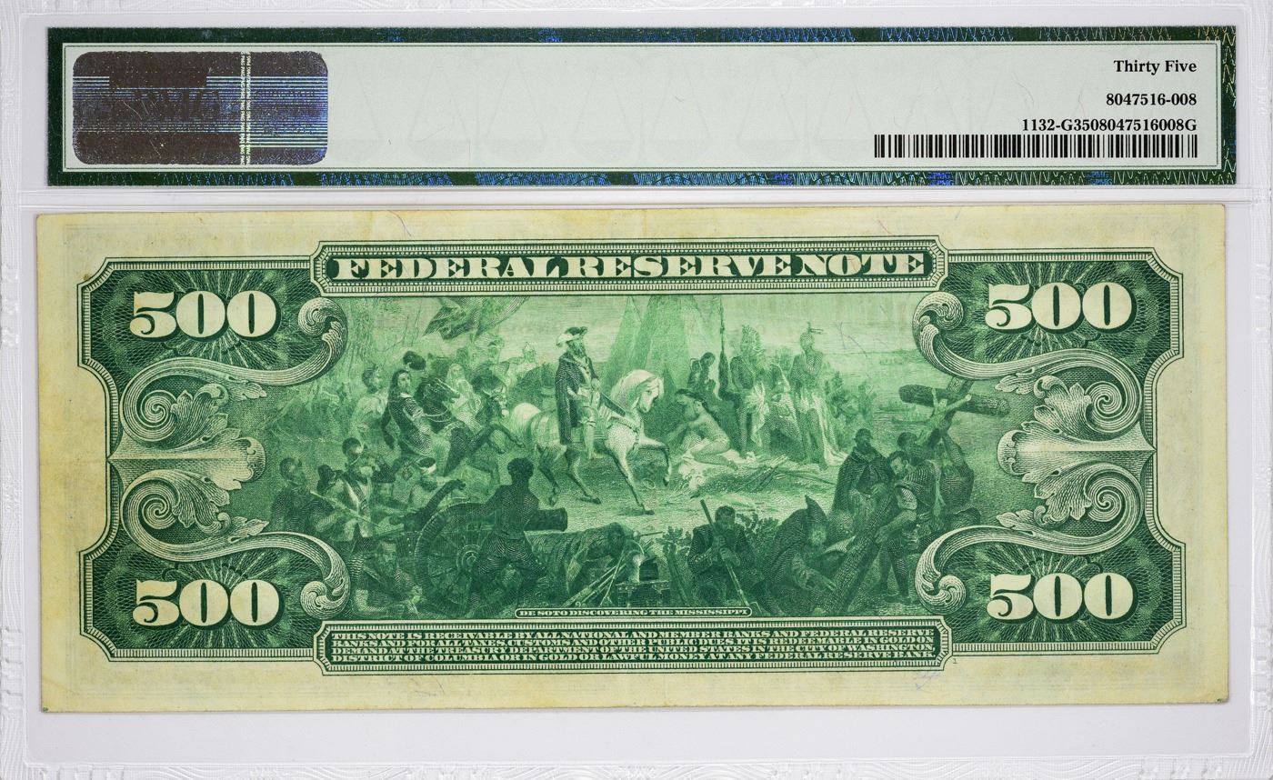 Chicago $500 Federal Reserve Note