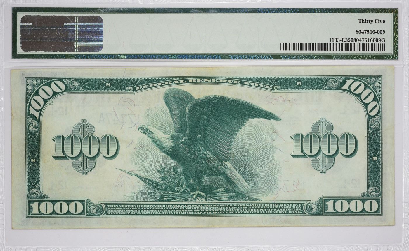 San Francisco $1000 Federal Reserve Note