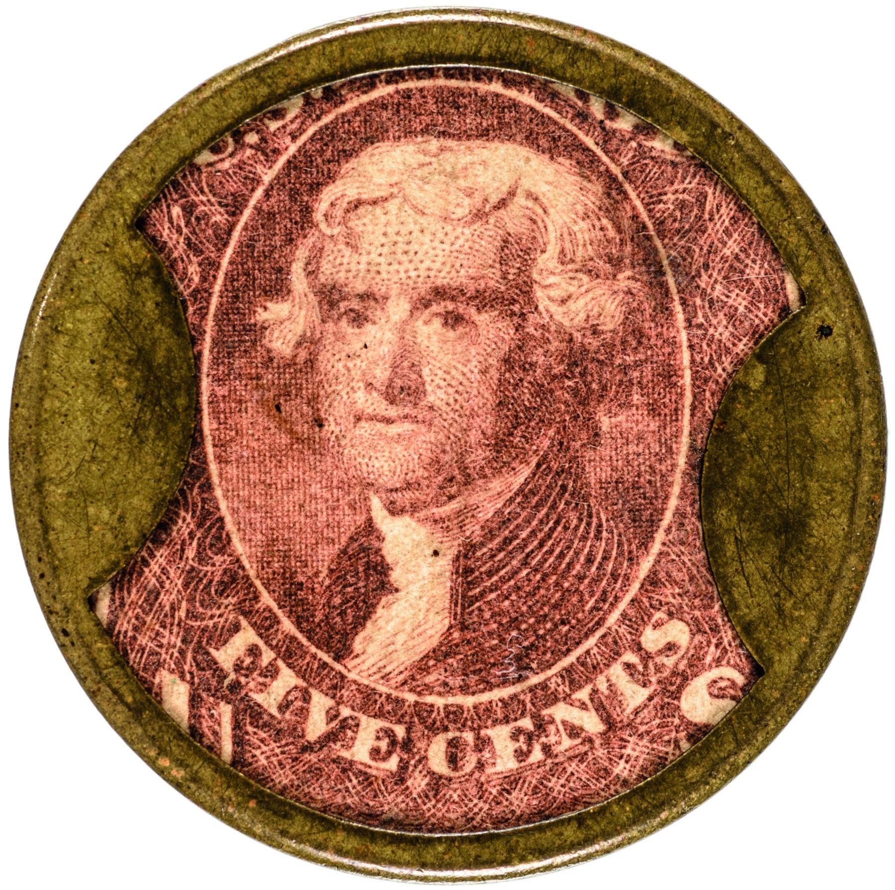 Very Rare Arthur M. Claflin Five Cents Arthur M. Claflin. 5 Cents. HB ...