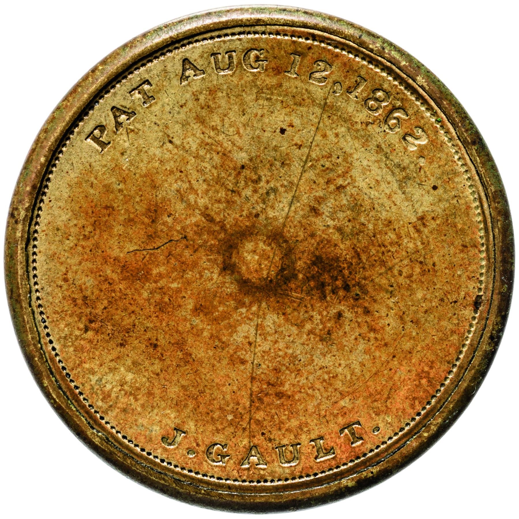 J. Gault. 24 Cents, Plain Frame. HB-137, EP-167, S-99. Choice About ...