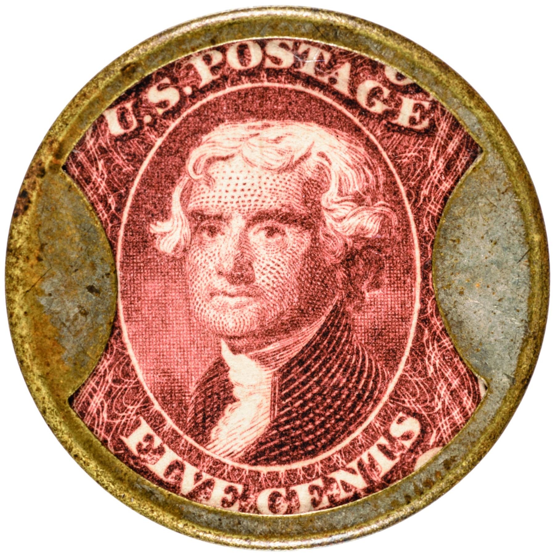 Nearly Full Silvering Hopkins Five Cents L C Hopkins Co 5 Cents HB nearly-full-silvering-hopkins-five-cents-l-c-hopkins-co-5-cents-hb