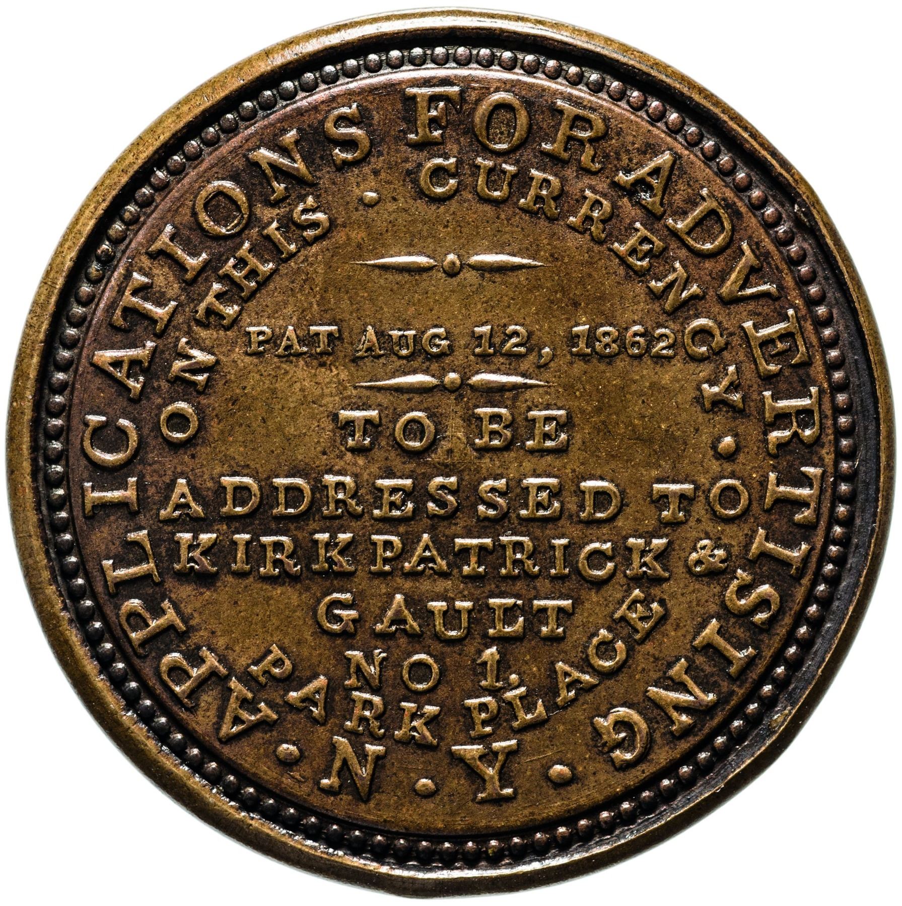 Among the Finest Known 30 Cent Kirkpatrick & Gault Encasements ...