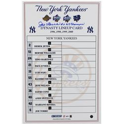 Joe Torre Signed New York Yankees Dynasty World Series 10x16 Lineup ...