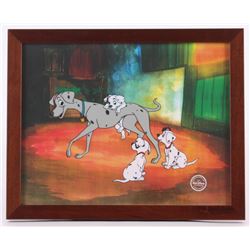 Walt Disney "101 Dalmatians" 12.5x15.5 Custom Framed Serigraph Cel