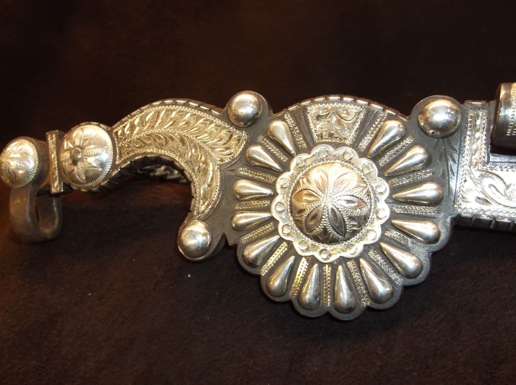 Marked El Gato Silver Inlaid Bit- Carmel Cheek- Spade Mouth- Slobber ...