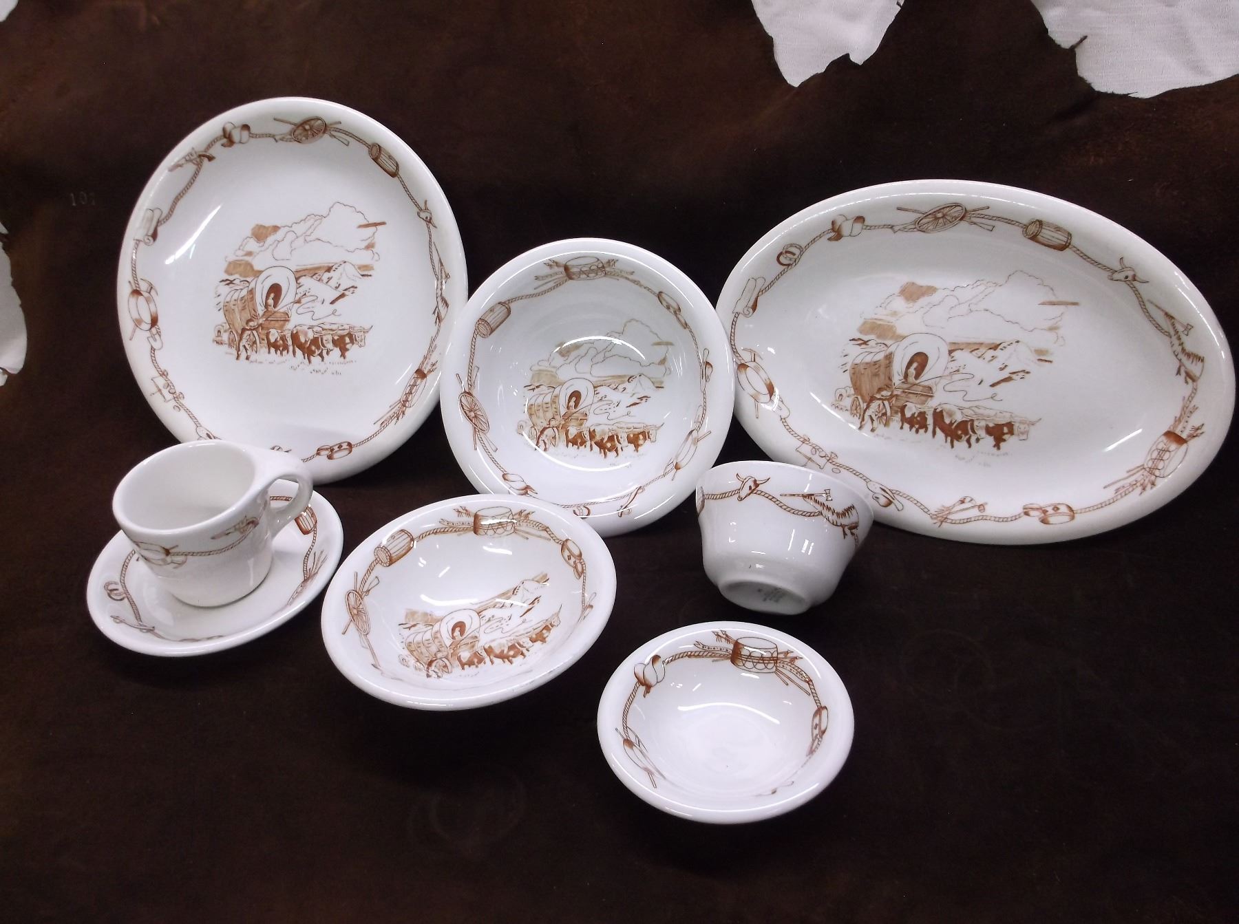 This is a Used Western Dinnerware Set from Harolds Club in Reno- It Was ...