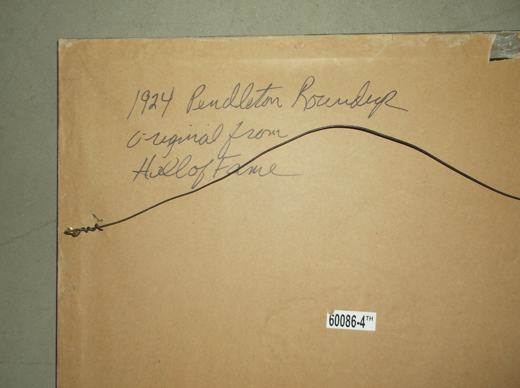 Original Pendleton Round Up Poster From 1924- Found In the Archives of ...