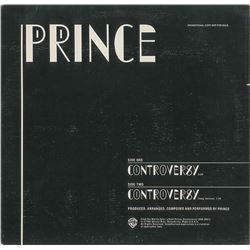Prince 'Controversy' Single Promo Album