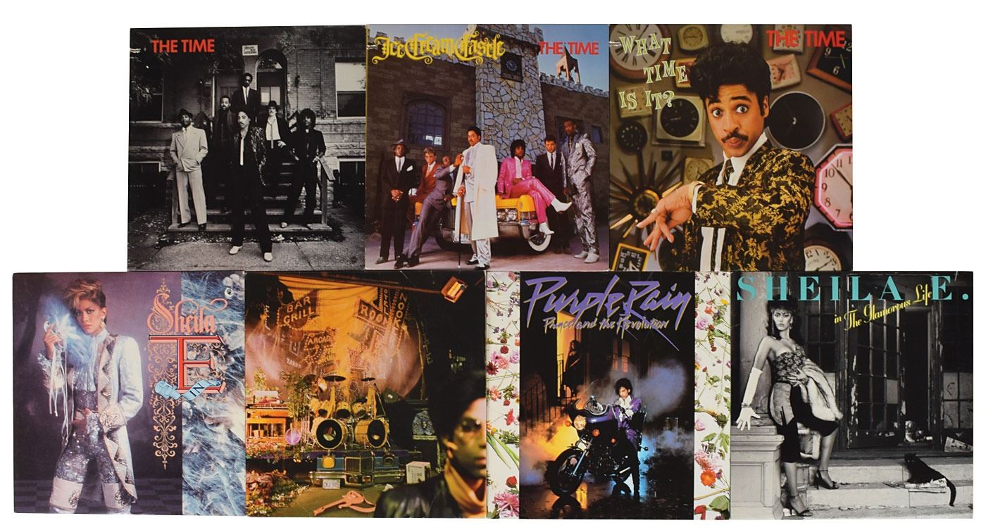 Prince Group of (7) Albums and Tourbook