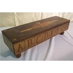 Alphabet storage box