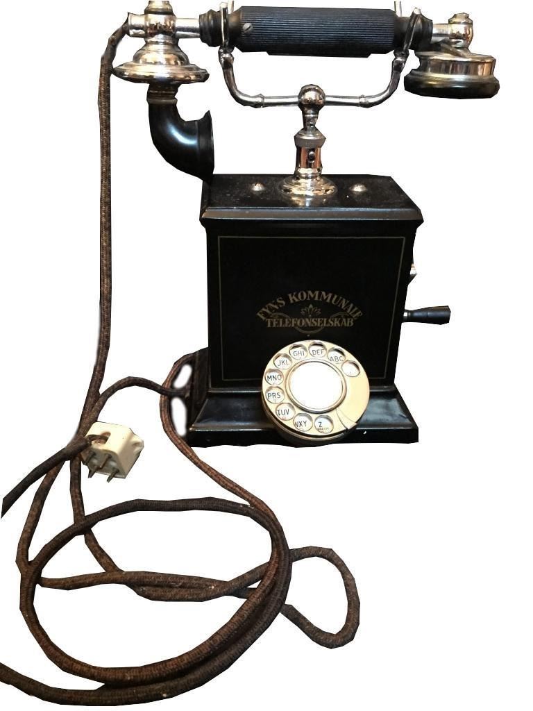 Rare Early 20thc Swedish Hand Crank Telephone
