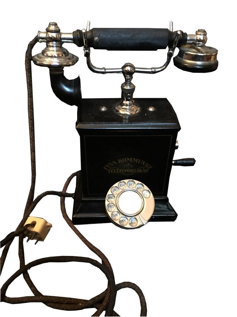 Rare Early 20thc Swedish Hand Crank Telephone
