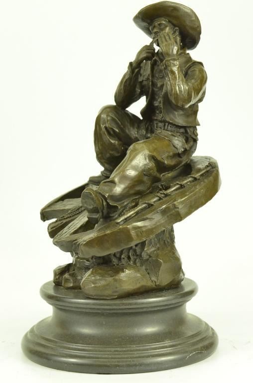 Western Cowboy Bronze Sculpture