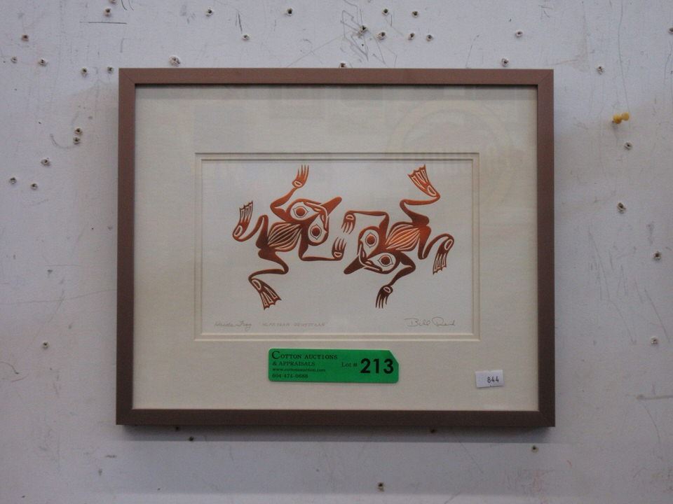 Bill Reid Embossed Print "Haida Frog"