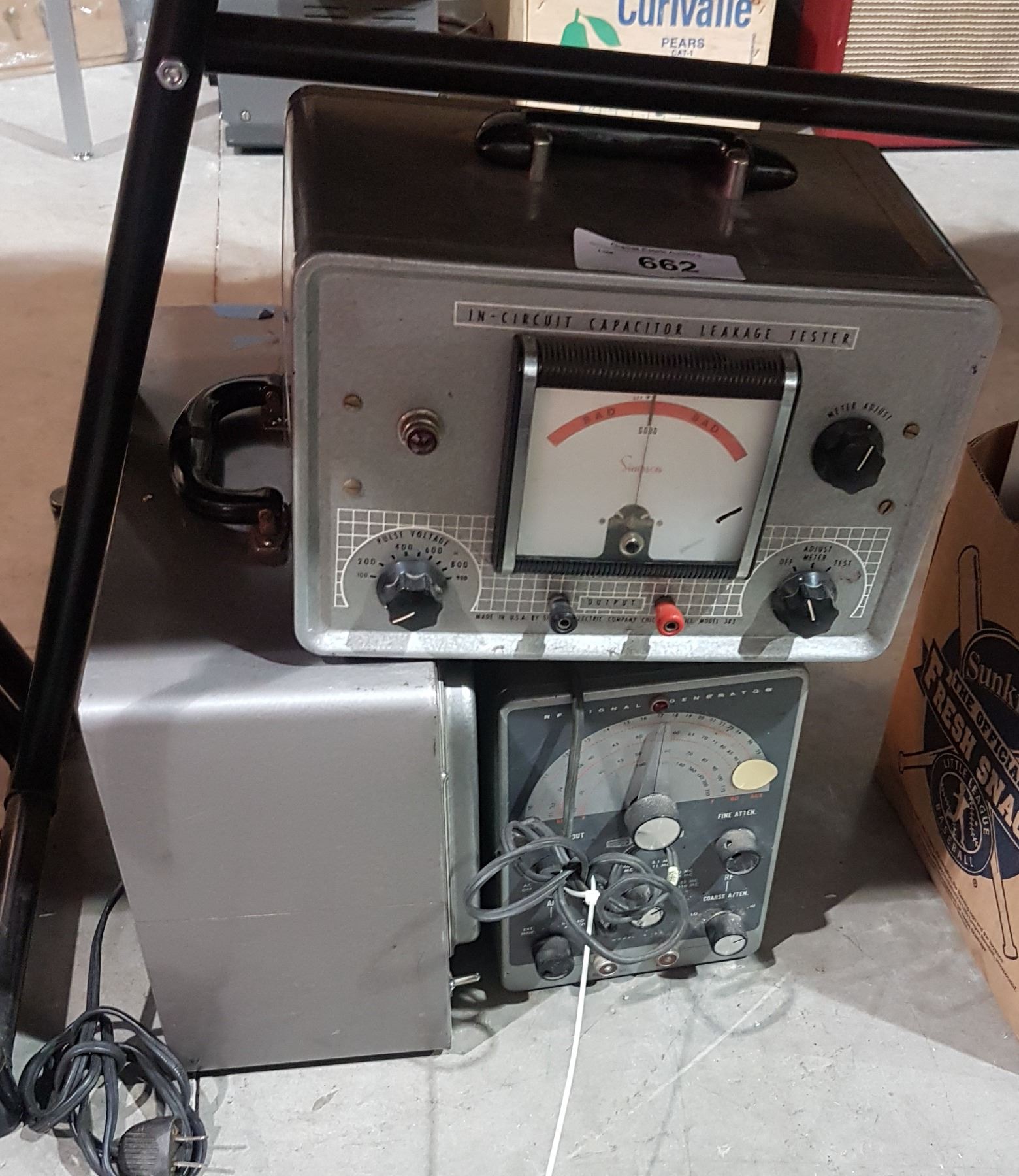 LOT OF 4 VINTAGE CAPACITOR TESTERS