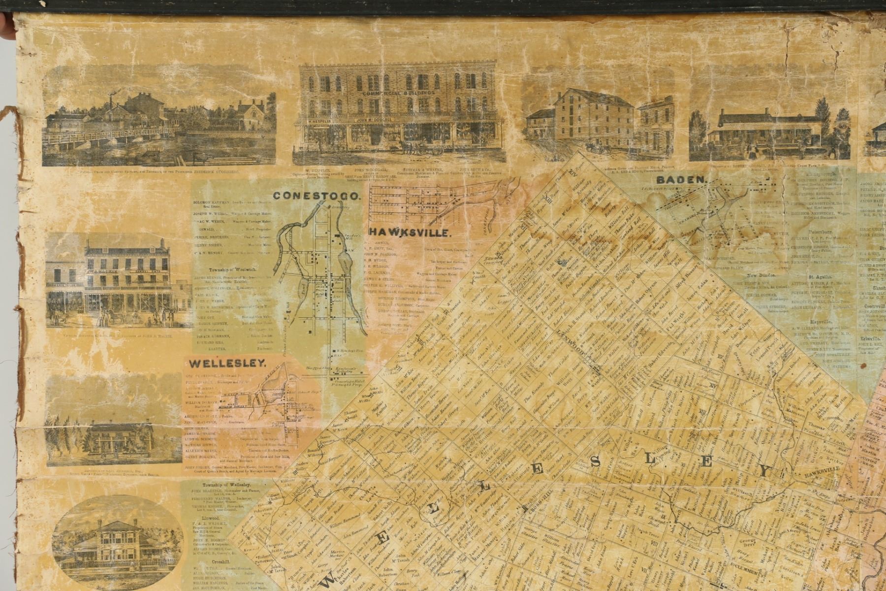 Large Wall Map, County of Waterloo