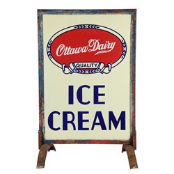 Ottawa Dairy Ice Cream Sidewalk Sign