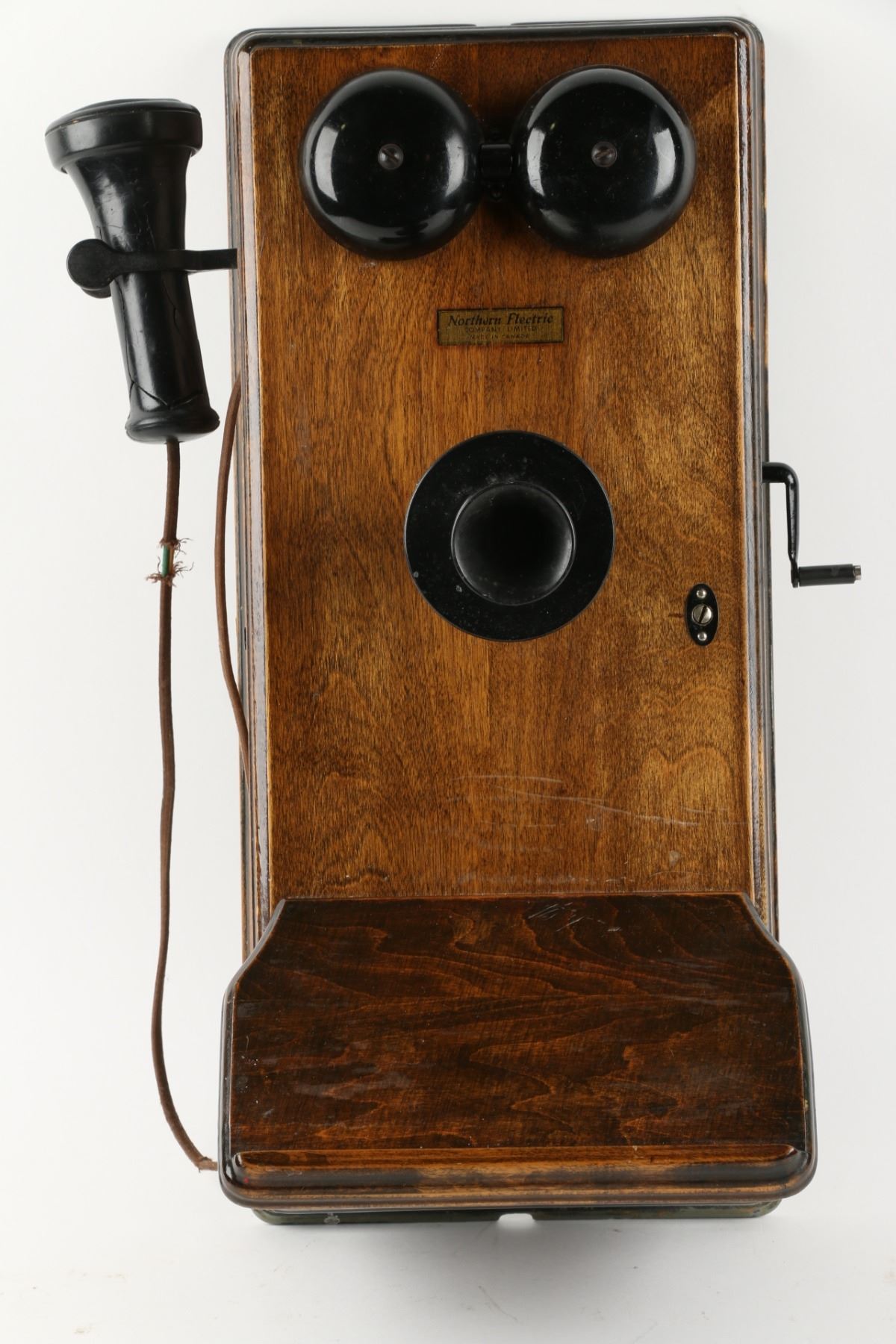 Northern Electric Walnut Wall Telephone