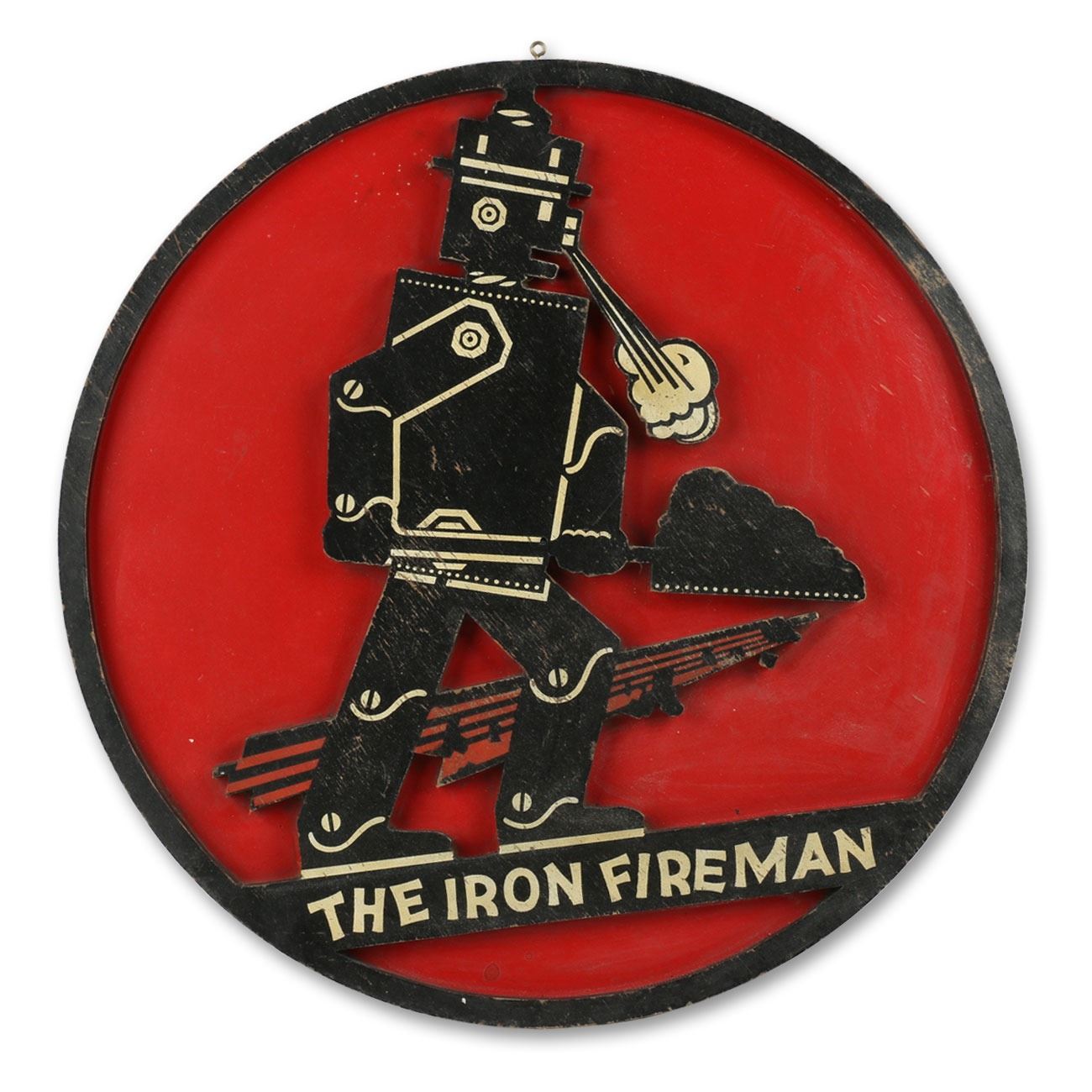Iron Fireman Coal Furnace Sign