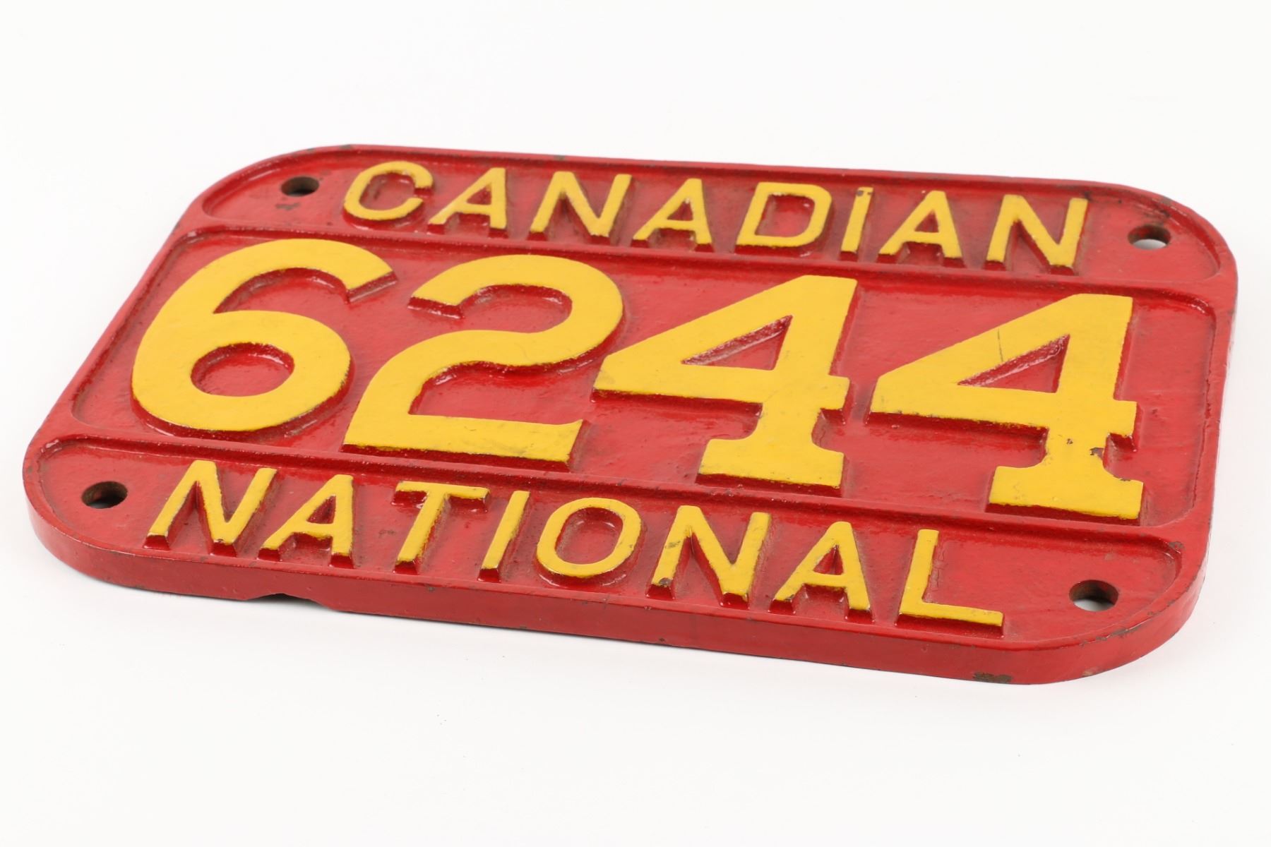 Canadian National Cast Locomotive Number Plate