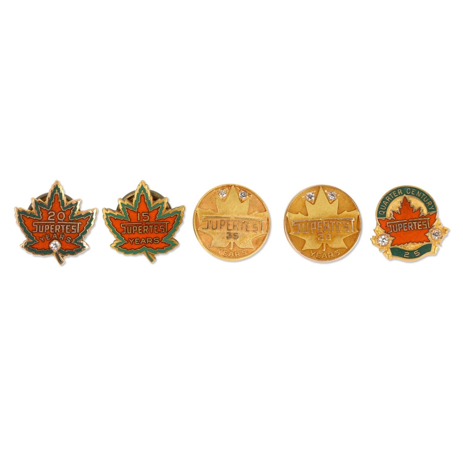 Supertest Gold Service Pins