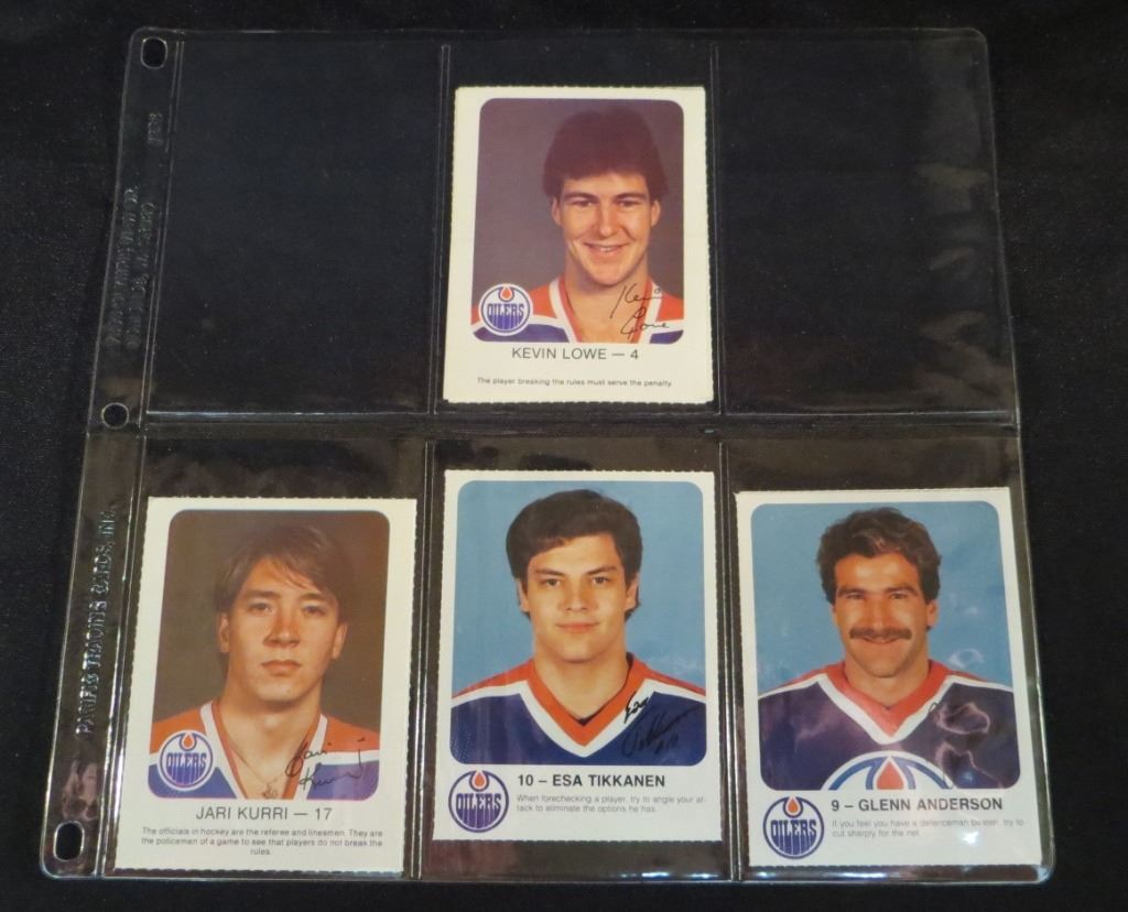 Lot Of 7 Oilers Red Rooster Cards Jari Kurri, Esa