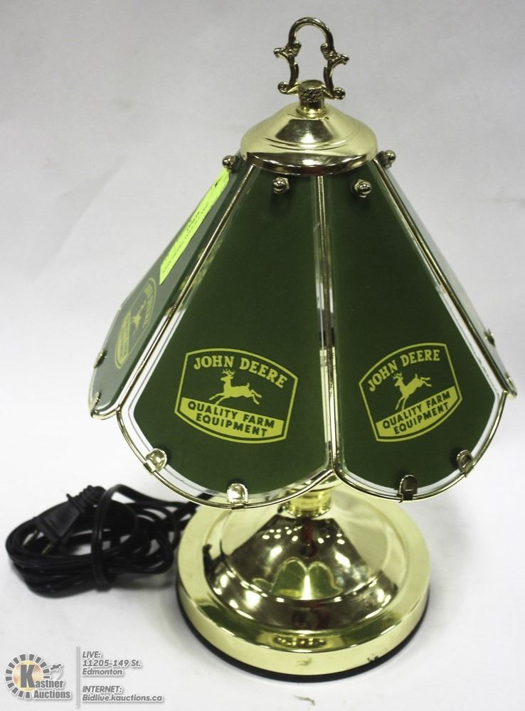 JOHN DEERE TOUCH LAMP. 14" TALL