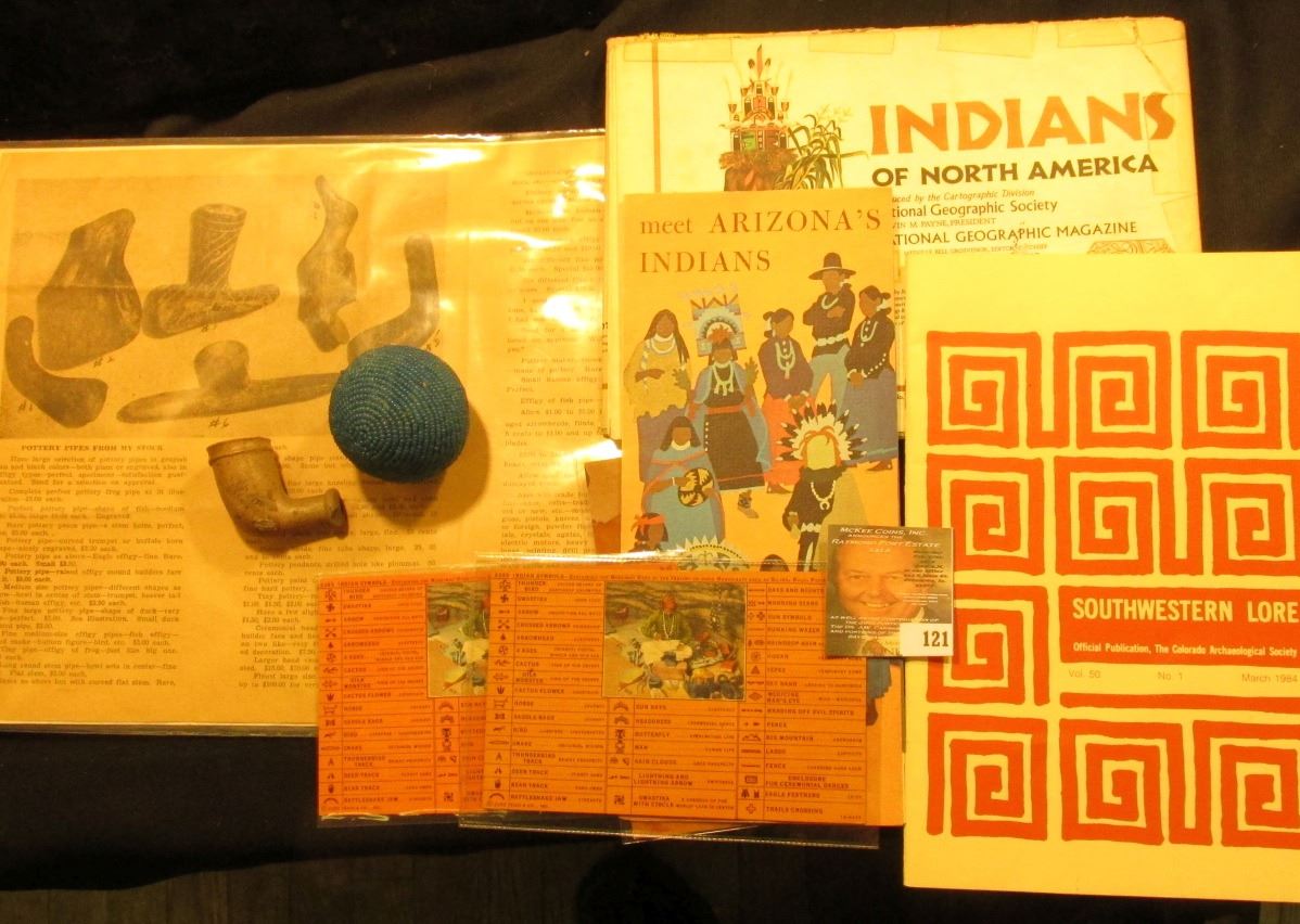 Clay Indian Trade Pipe; Poster of North American Indians; post card ...