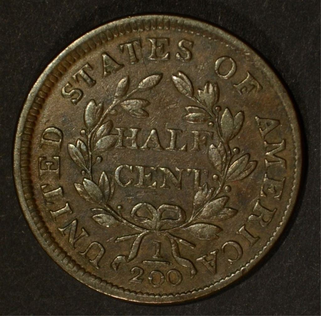 1803 HALF CENT XF