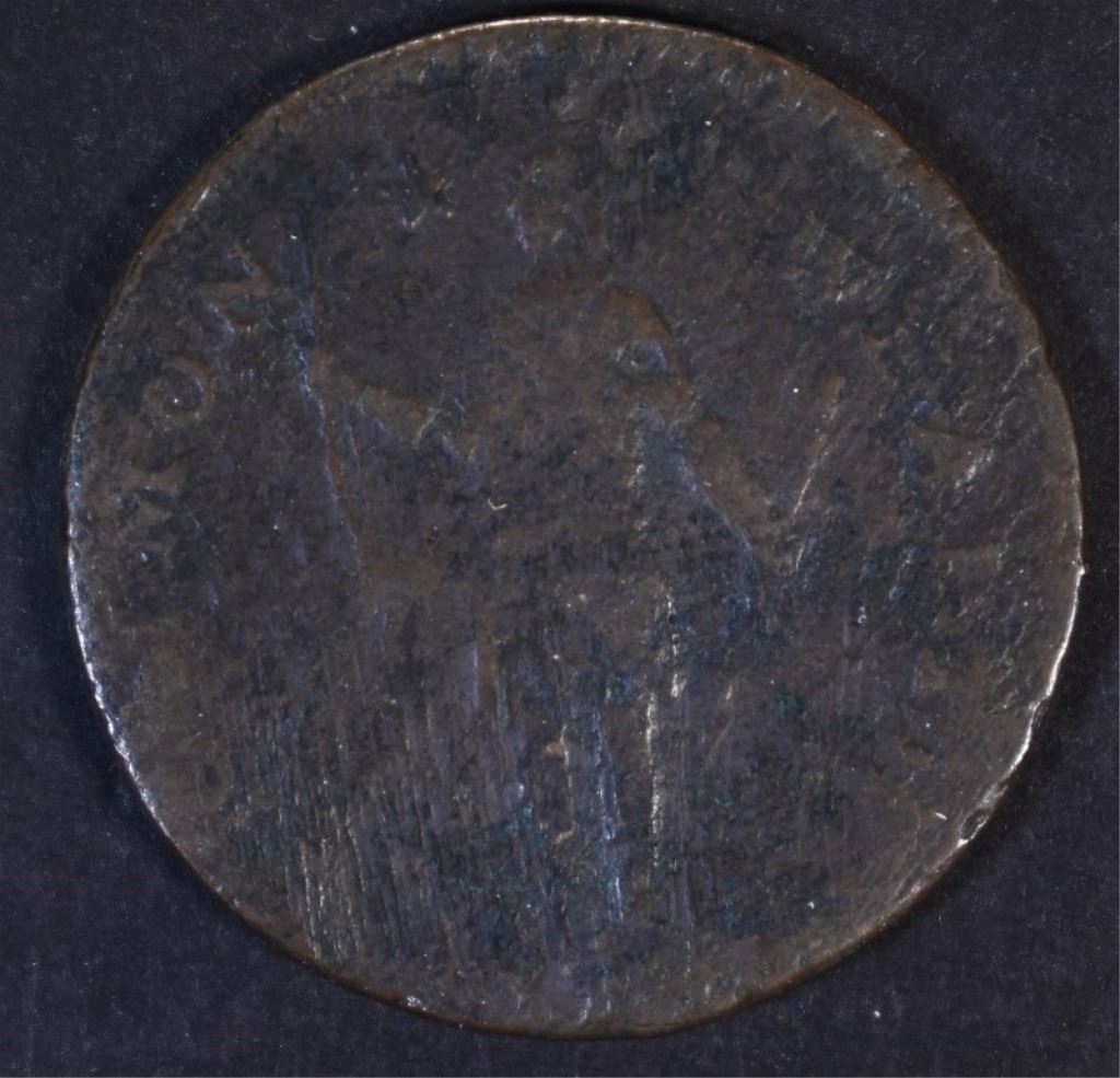 1788 MASSACHUSETTS COIN, VG/FINE