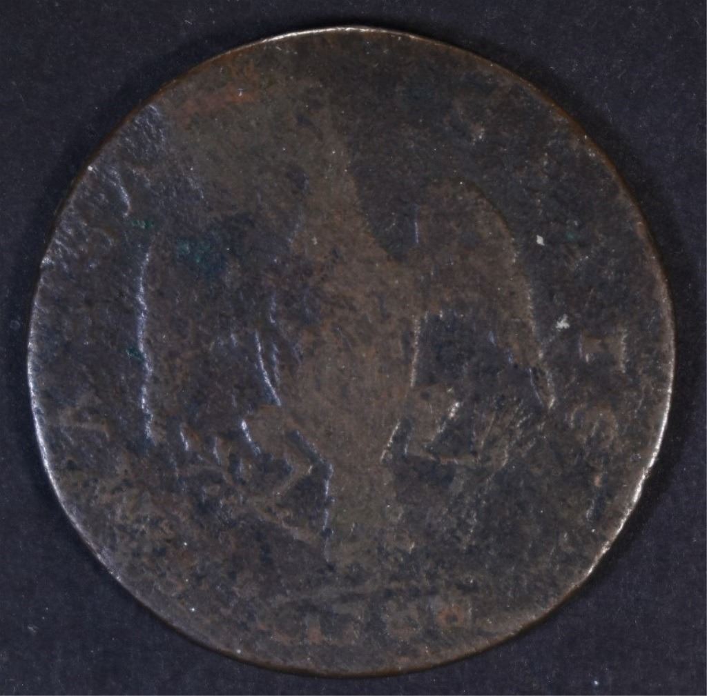 1788 MASSACHUSETTS COIN, VG/FINE