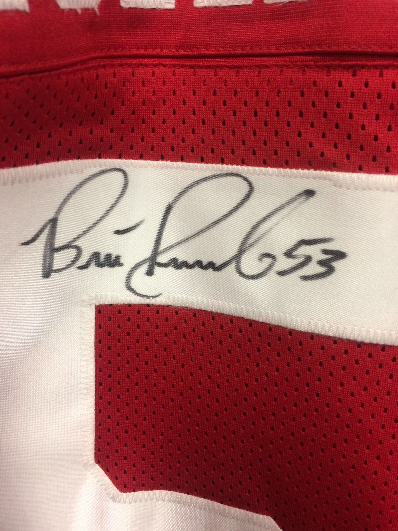 BILL ROMANOWSKI AUTOGRAPHED 49ERS FOOTBALL JERSEY W/ COA