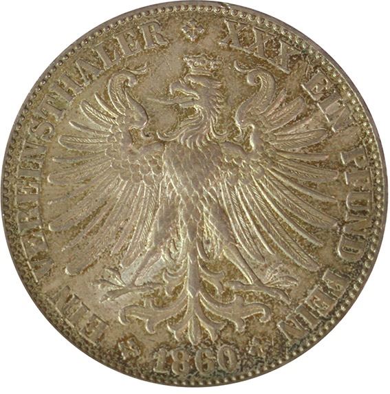 German States, Frankfurt, Silver Thaler, 1860