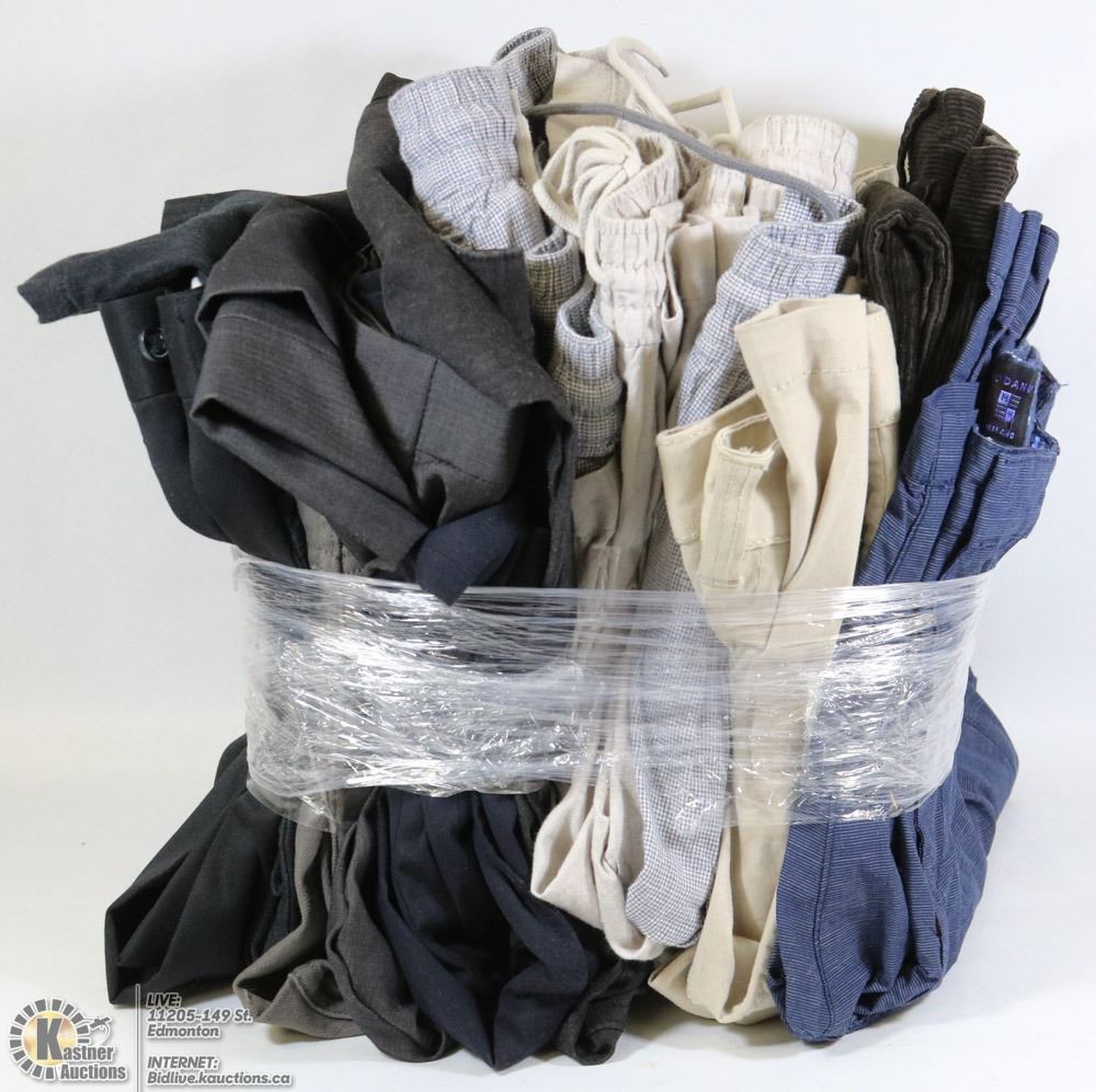 LARGE BUNDLE OF MENS PANTS AND SHORTS
