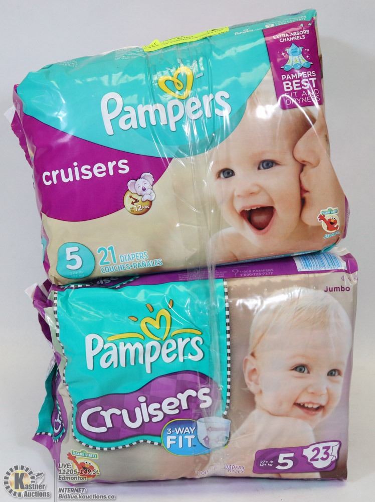 3 BAGS OF PAMPERS CRUISERS FOR 27LBS