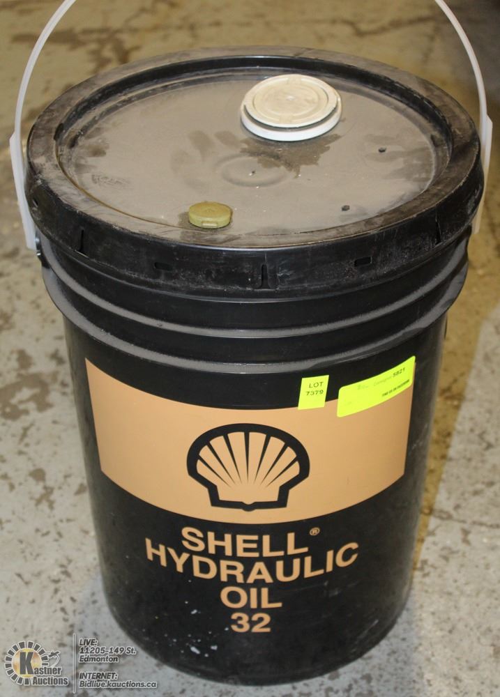 20L PAIL OF SHELL HYDRAULIC OIL 32